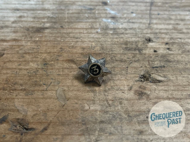 VINTAGE MILITARY? WW2-ERA? Numbered Star Badge Button Pip Rank Tours ...