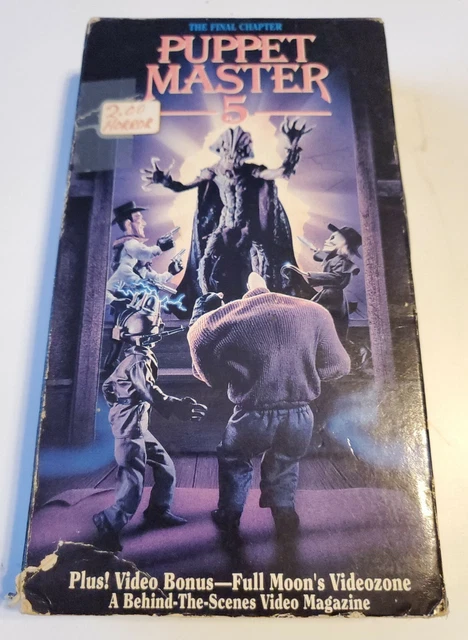 PUPPET MASTER 5 The Final Chapter VHS rare OOP horreur 1994 pleine lune ...