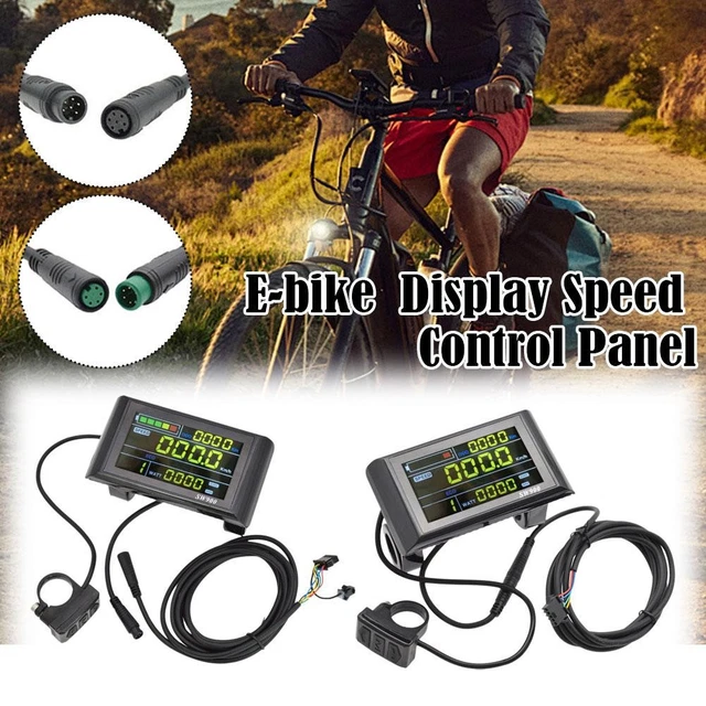 EBIKE 24V/36V/48V SW900 Colorful LCD Display Power Speed Meter Control ...