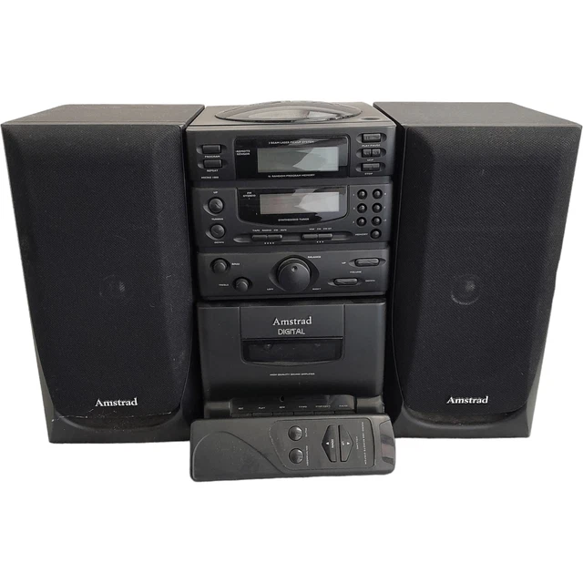 VINTAGE AMSTRAD MICRO 1000 Black Mini Hifi System - Spares / Repairs £9 ...