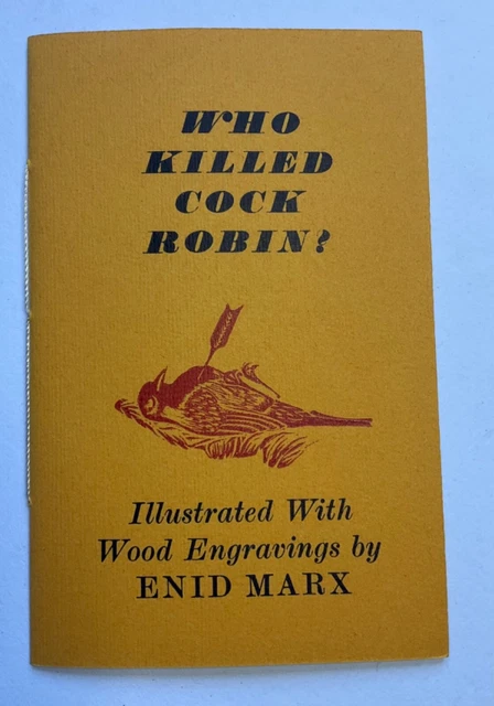 WHO KILLED COCK Robin by Enid Marx Incline Press 1996 £37.00 - PicClick UK
