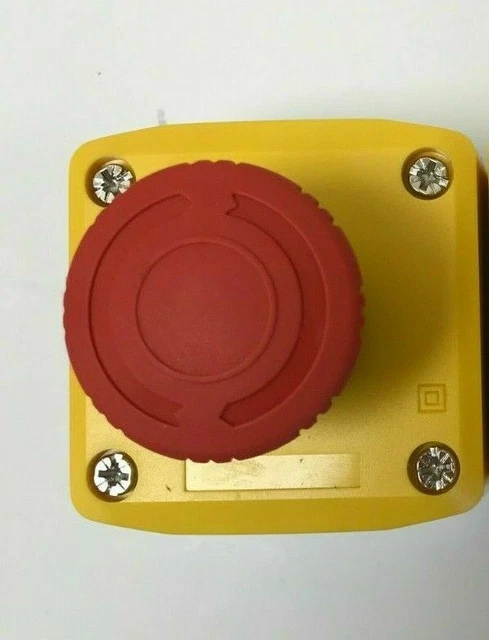 1 X EMERGENCY Stop Button Surface Yellow Enclosure Twist To Release EUR ...
