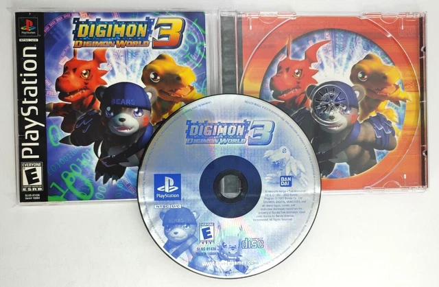 DIGIMON WORLD 3 (Sony PlayStation 1 PS1, 2002) COMPLETO CIB testato con ...