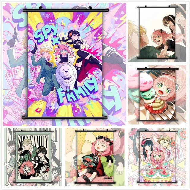 SPY X FAMILY Loid Yor Anya Forger Banner Scroll Poster Art Prints Bider ...