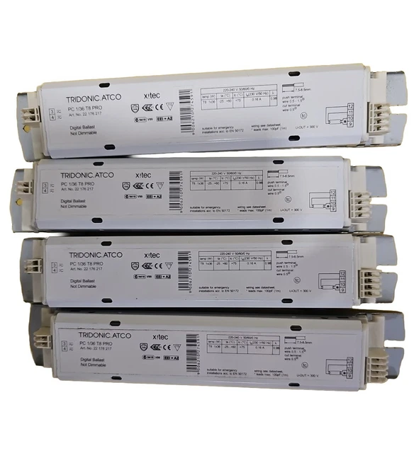 TRIDONIC ATCO PC 1/36 T8 PRO ×4 JOB Lot £25.00 - PicClick UK