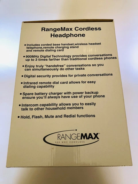 VTECH AMERITECH AM1511 900 MHZ Range Max Cordless Headphone Corded ...