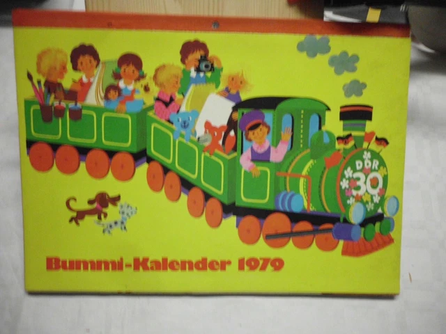 BUMMI KALENDER 1979-KINDERKALENDER DDR-Bastelbogen DDR-Ausschneidebogen ...