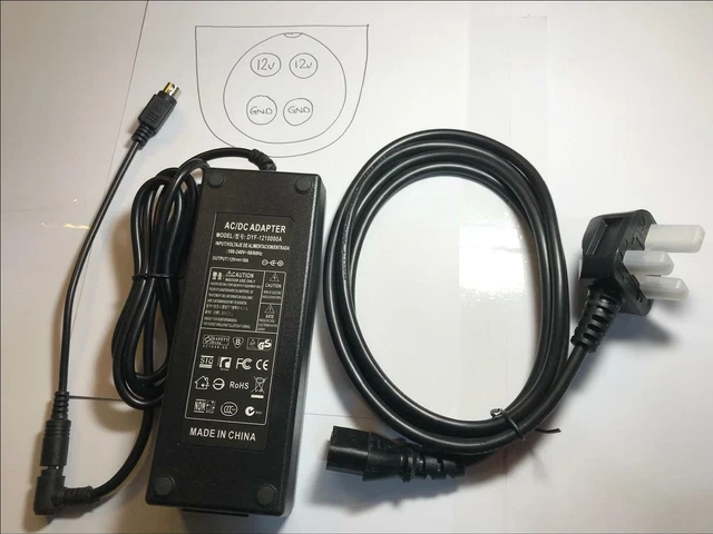 REPLACEMENT FOR POSIFLEX AC ADAPTER EA11353A-120 PN: 21973212102 12V 10 ...