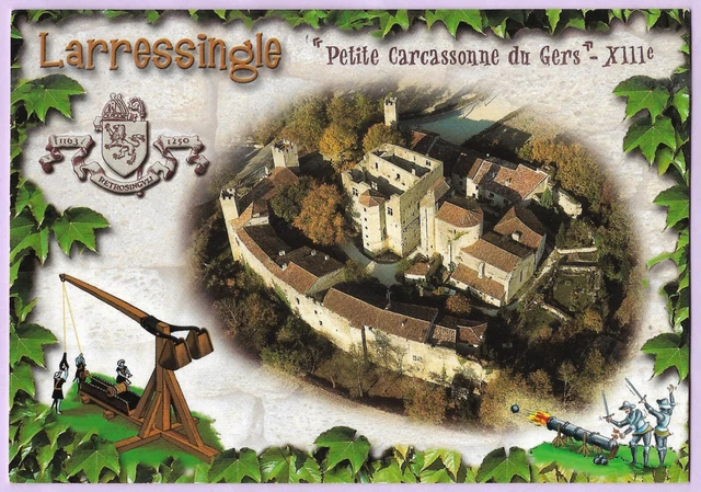 CPM ENCEINTE DE LARRESSINGLE plus petite cité fortifiée de France, Non ...