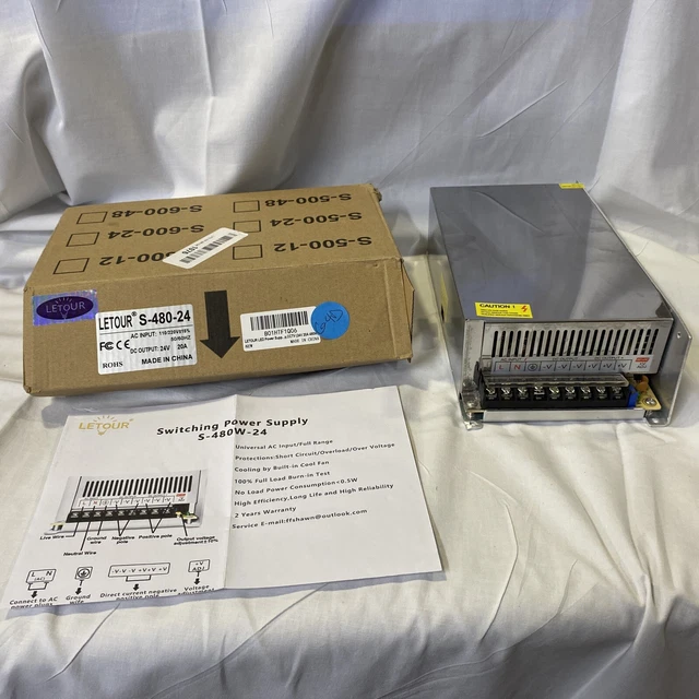 SWITCHING POWER SUPPLY s-480W-24 $40.00 - PicClick