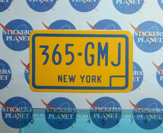 ADESIVO STICKER VINTAGE AUTOCOLLANT AUTO MOTO TUNING NEW YORK ANNI'80 7 ...