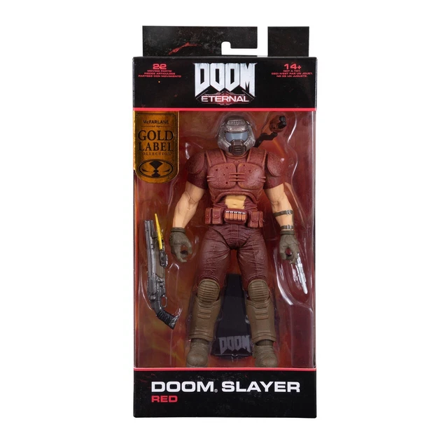 MCFARLANE TOYS GOLD Label Doom Eternal Doom Slayer Red Classic ...