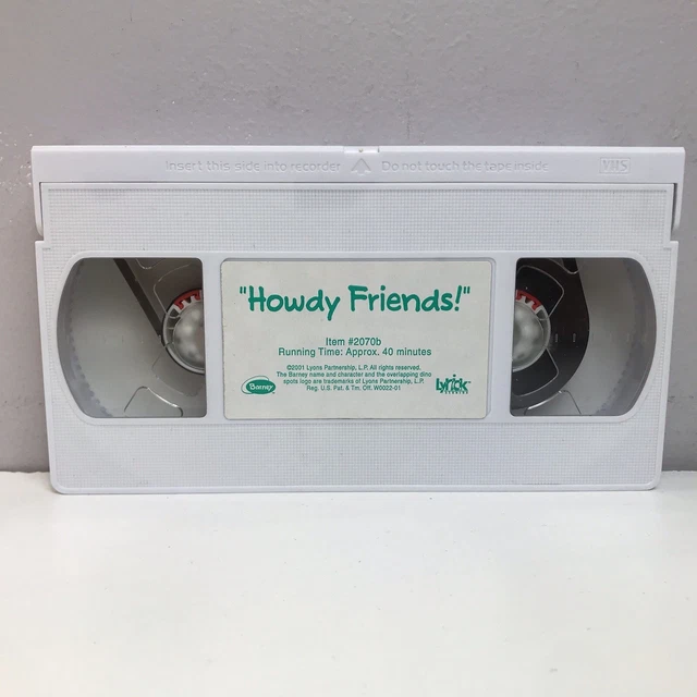 BARNEY HOWDY FRIENDS VHS Video Tape Only Not Full Set No A To Z RARE ...