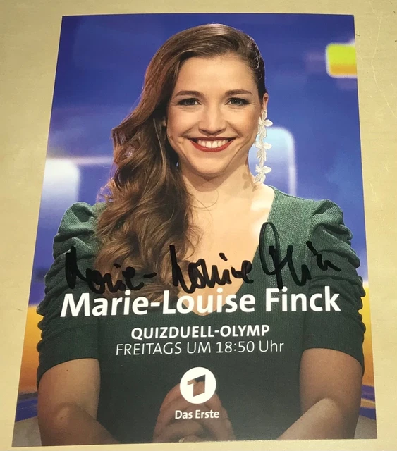 MARIE-LOUISE FINCK ORIGINAL signierte Autogrammkarte Autogramm ARD ... MARIE-LOUISE FINCK ORIGINAL signierte Autogrammkarte Autogramm ARD ...