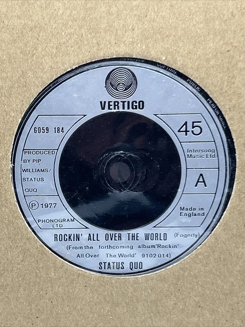 VINYL 7& SINGLE - Rockin' All Over The World - Status Quo - 6059184 £4.00 - PicClick UK