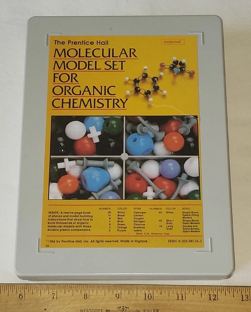 PRENTICE HALL MOLYMOD Organic Chemistry Molecular Model Set COMPLETE ...