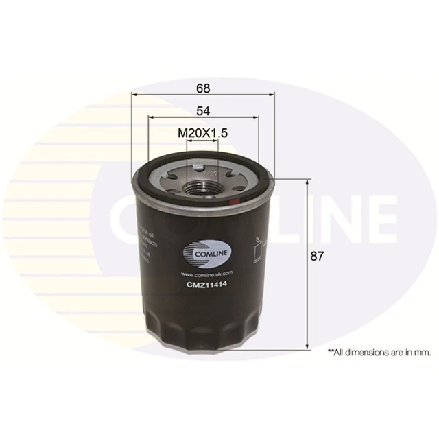 FILTRE À HUILE pour Hyundai i20 Go 1,2 LPGI Comline 2630002750 26300 ...