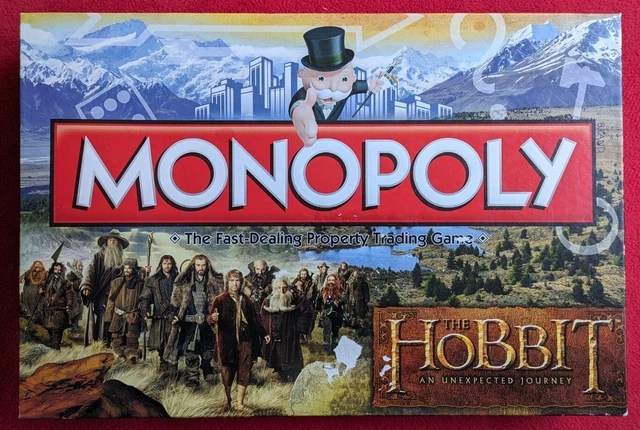 MONOPOLY THE HOBBIT Unexpected Journey Board Game Lord Of The Rings ...