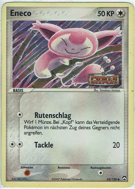 POKEMON MAPPA FIGURINE Ex Power Keepers No. 62/108 Eneco Reverse Holo ...