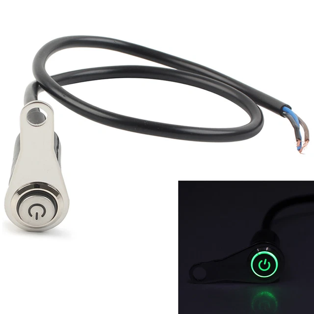 MOTORCYCLE SWITCH ON/OFF Handlebar Mount Push Button Headlight Fog ...