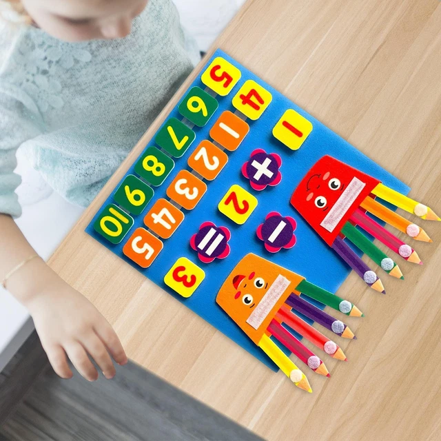 LEARNING NUMBERS FELT Board Math Games for Activity £7.52 - PicClick UK