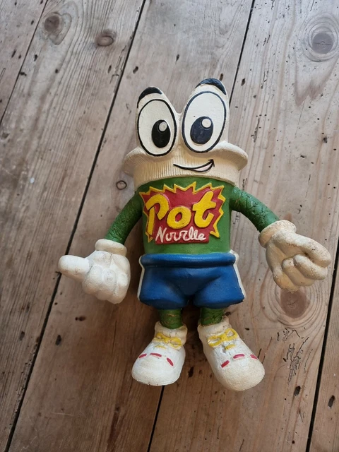 RARE 1996 VINTAGE Bendy Toy ned pot noodle Figure In Foam Rubber ...