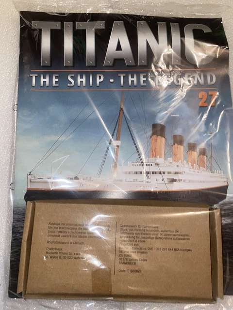 BUILD THE TITANIC SCALE 1:200 HACHETTE issue 27 collectors edition, £12.00 - PicClick UK