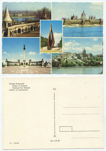 29888 - ÜDVÖZLET Budapeströl - Grüße aus Budapest - alte Ansichtskarte ...