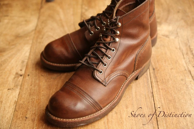 REDWING RED WING 8081 Brown Leather Boots Shoes UK 7 D US 8 EU 41 £149. ...