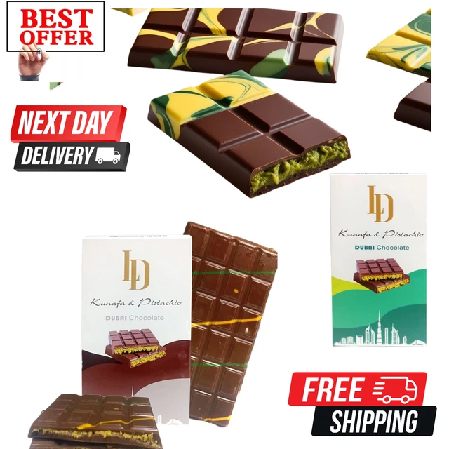 DUBAI CHOCOLATE PISTACHIO Kunafa Bar Viral (Inspired ) 120 grams ...