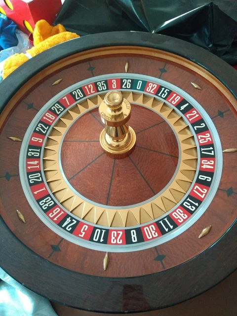 RARE GOLD STARBURST John Huxley ex Casino Professional Roulette Wheel £ ...