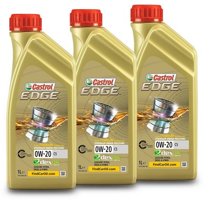 CASTROL 3X 1 L LITRI EDGE 0w-20 c5 Motori a olio Olio motore 50559018 ...