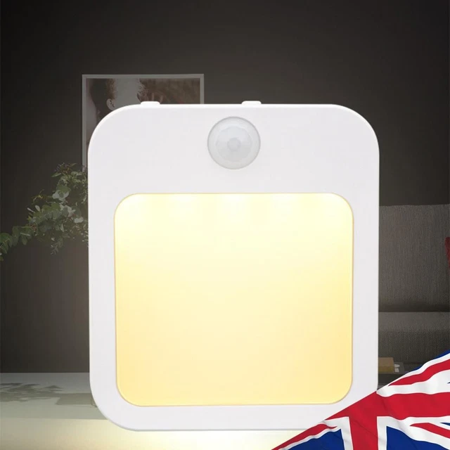 PLUG-IN MOTION SENSOR Night Light Motion Sensor Indoor Light for Home Bedroom £7.55 - PicClick UK
