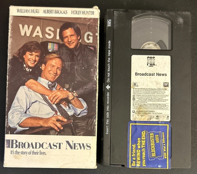 BROADCAST NEWS VHS CBS FOX William Hurt A. Brooks Holly Hunter ...