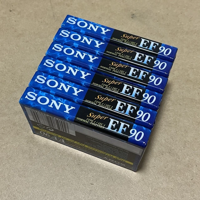 6 X SONY Super EF90 Blank Audio Cassettes - Sealed £19.95 - PicClick UK
