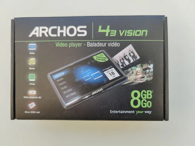 ARCHOS 43 VISION 8GB MP3/MP4 Photo Viewer/Digital Media Player - VGC ...