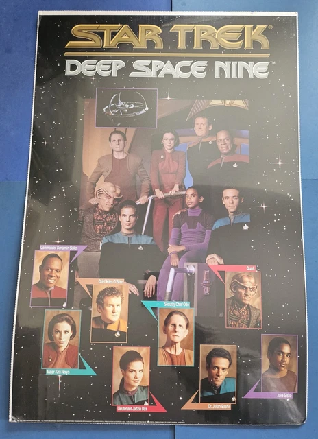 PORTAL STAR TREK DEEP SPACE NINE - Cast Poster - 1993 -30 year old new ...