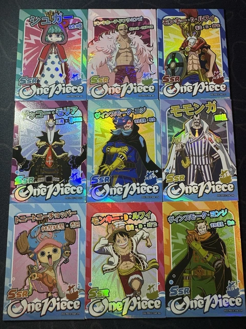 ONE PIECE 9 x Collectible Character Anime Cards Luffy Zoro Chopper Ace ...
