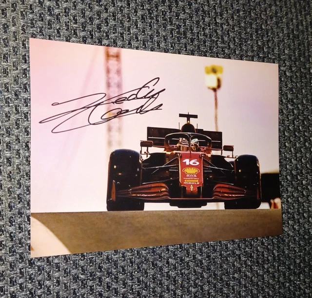 CHARLES LECLERC - SCUDERIA FERRARI F1 - SERIE - 6x4 Signé PHOTO ...