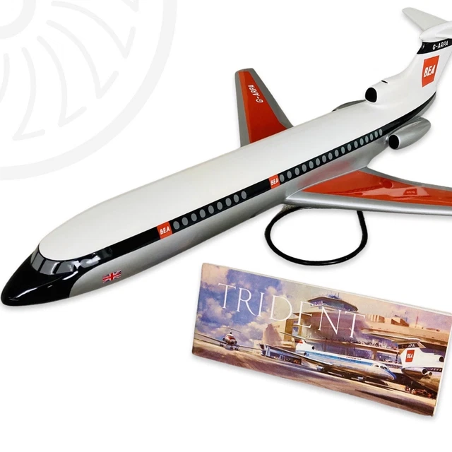 1:50 SCALE HAWKER Siddeley Trident model and manufacturer’s brochure (c ...