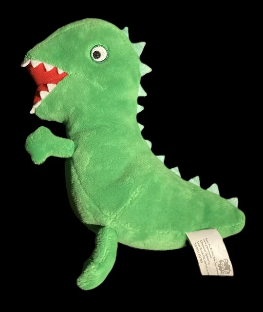 VINTAGE PEPPA PIG George Mr Dinosaur 2003 Plush Soft Toy 7 inch Beanie ...