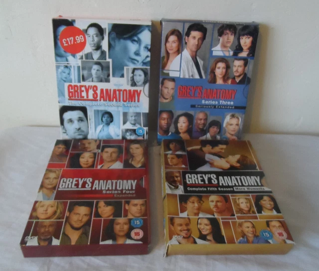 SEASONS 2-5 GREY'S Anatomy Box Set TV Series EUR 17,47 - PicClick IT