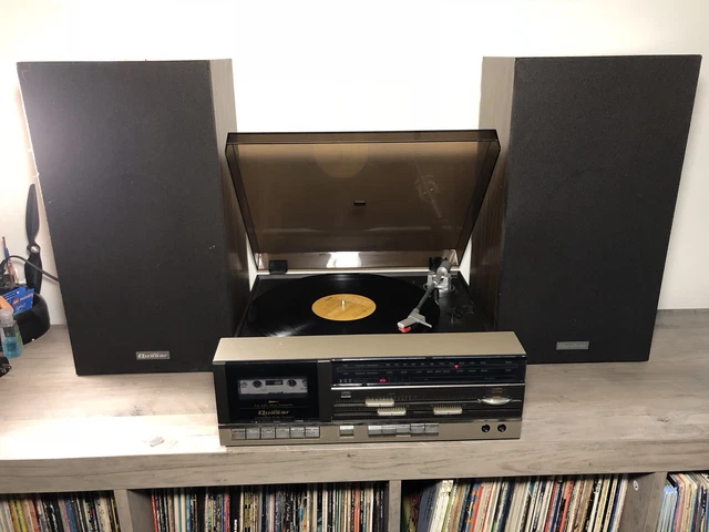 VINTAGE QUASAR INTEGRATED Audio System - Record Player-AM/FM Radio Tape ...