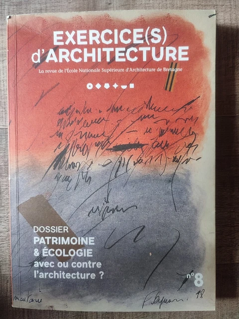 EXERCICE(S) D'ARCHITECTURE N° 8/2020 Patrimoine & écologie EUR 9,00 ...