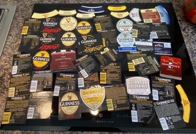 GUINNESS PAPER BOTTLE Label collection from the 1990-2020s £5.00 ...
