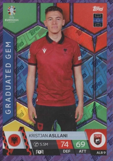 MATCH ATTAX EURO 2024 PURPLE ALB 9 Graduated Gems Kristjan Asllani £0. ...