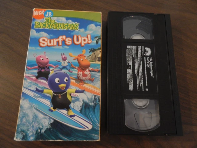 NICK JR. VHS The Backyardigans Surf’s Up Kids Cartoon Nickelodeon 2006 ...