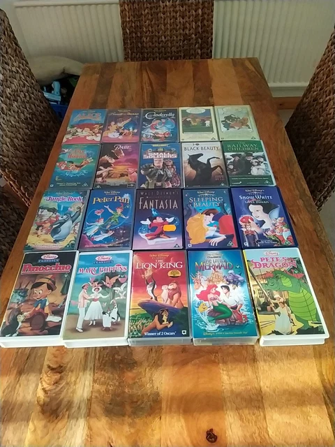 BUNDLE CLASSIC WALT Disney VHS Films & Children VHS Job Lot Video Tapes ...
