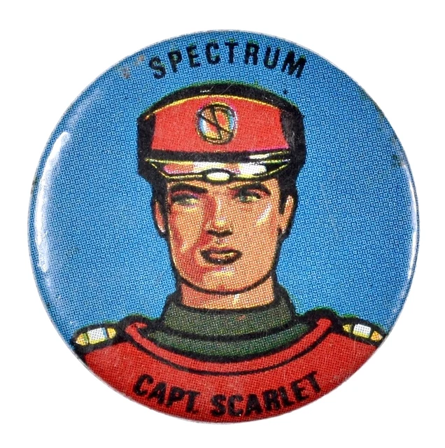 VINTAGE KELLOGS CEREAL 1960's Captain Scarlett Spectrum Capt Scarlet ...