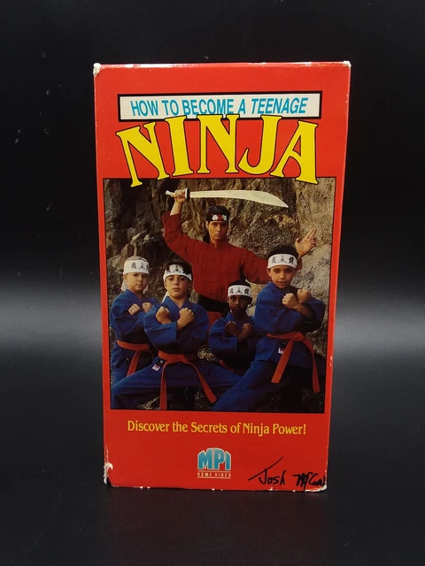 HOW TO BECOME a Teenage Ninja VHS tape vintage 1990 Martial Art ...